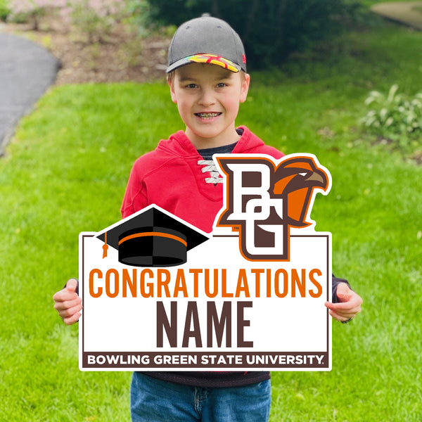 Congratulations in Orange Custom Graduation Yard Sign – Falcon ...